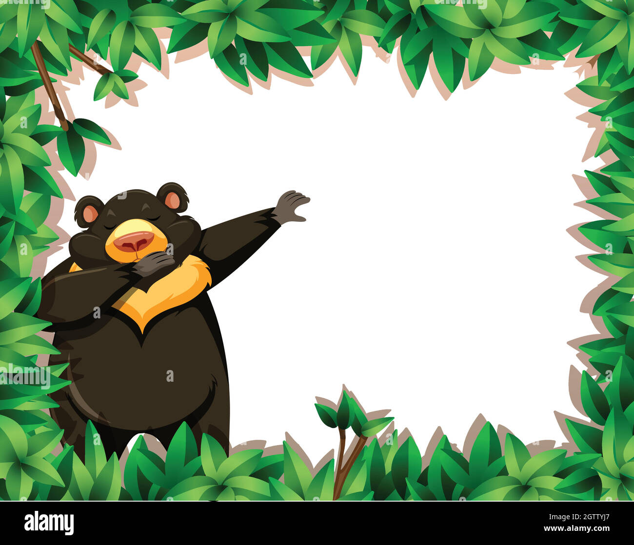 Bear illustration vintage Stock Vector Images - Alamy