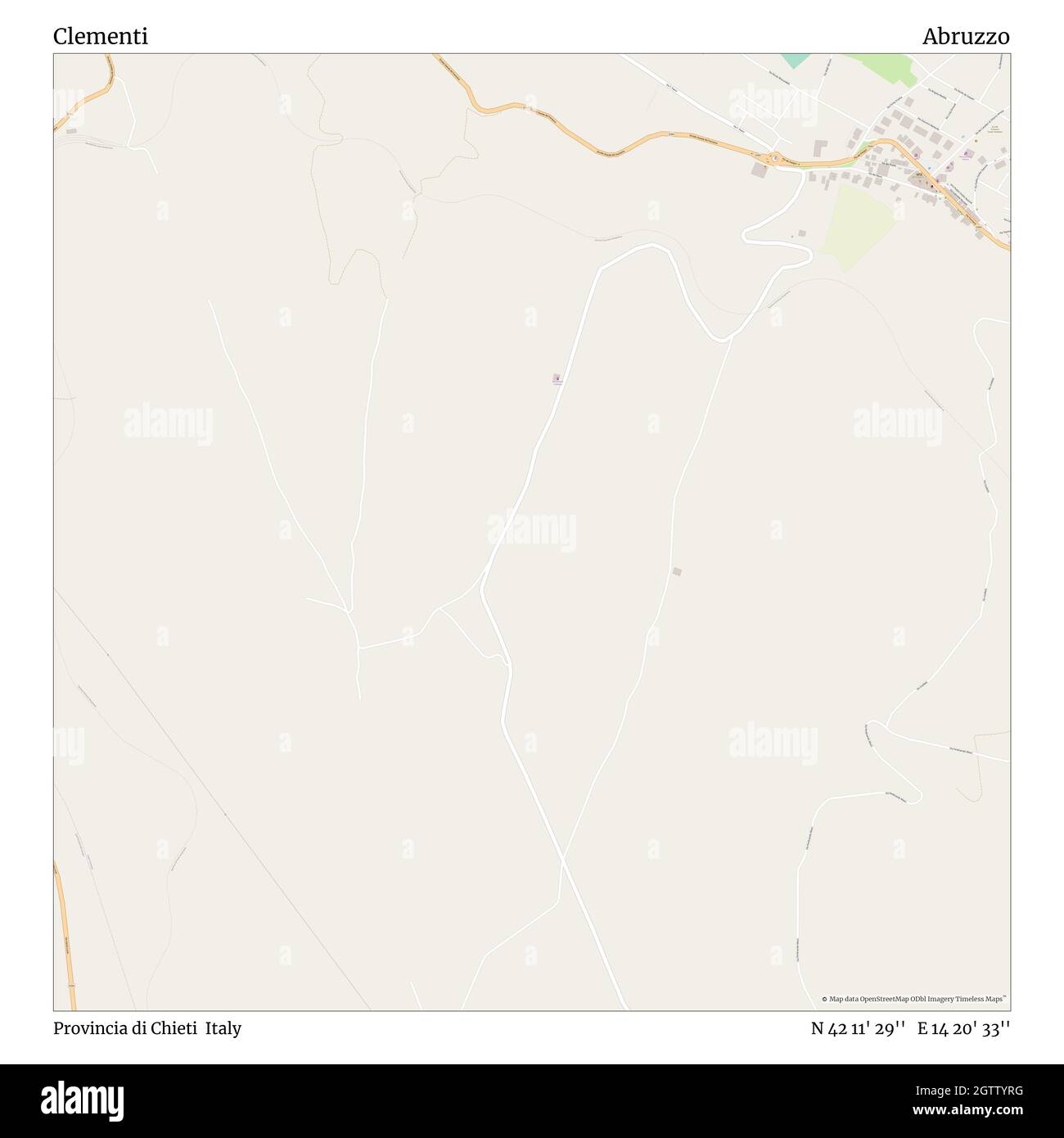 Clementi, Provincia di Chieti, Italy, Abruzzo, N 42 11' 29'', E 14 20 ...
