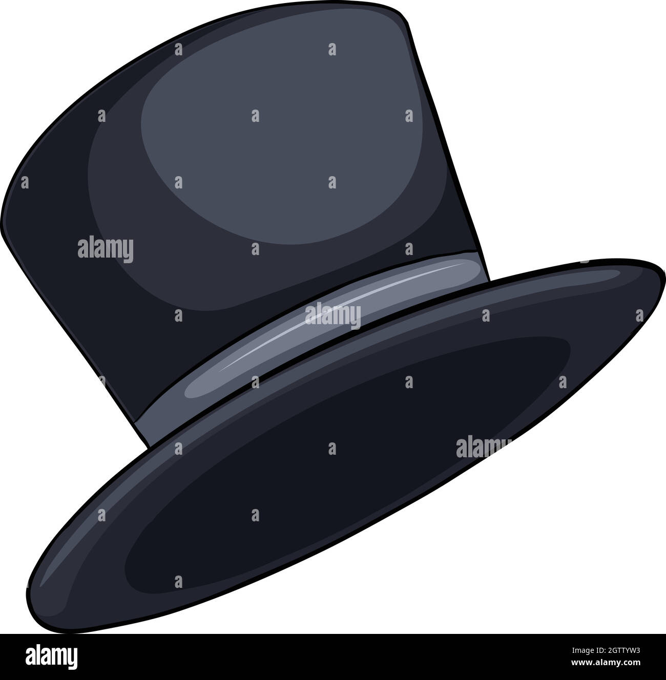 Black hat clipart Stock Vector Images - Alamy