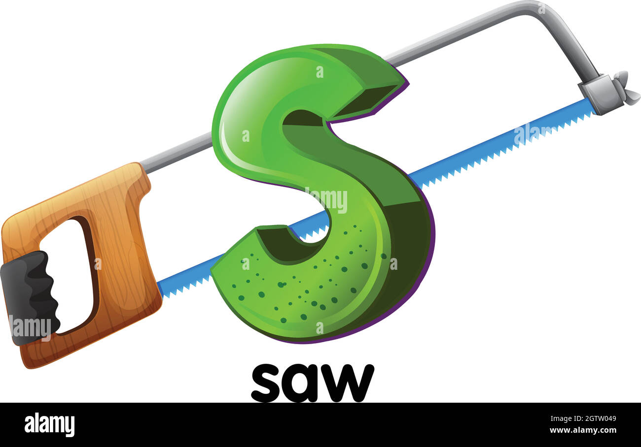 A letter S for saw Stock Vector Image & Art - Alamy