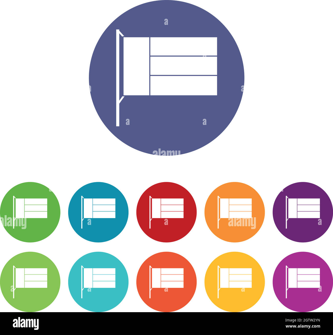 Flag set icons Stock Vector Image & Art - Alamy