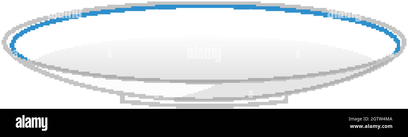 Blank bowl isolated on white background Stock Vector Image & Art - Alamy
