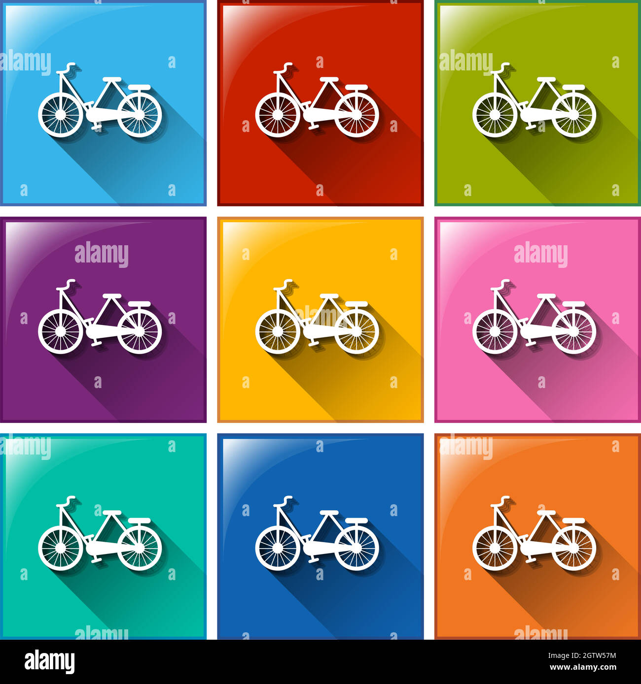 Red coloured cycle Stock Vector Images - Alamy