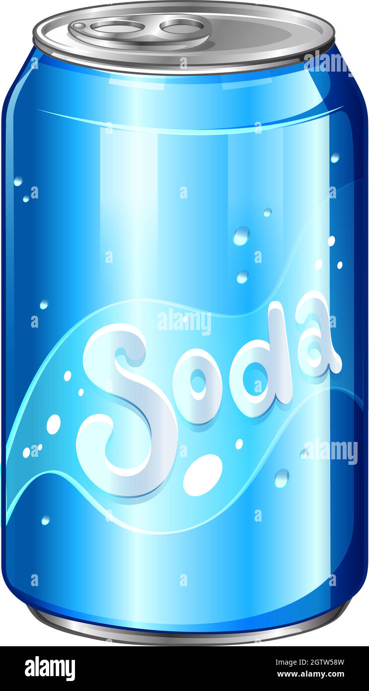 Fruit soda tin can Stock Vector Images - Alamy