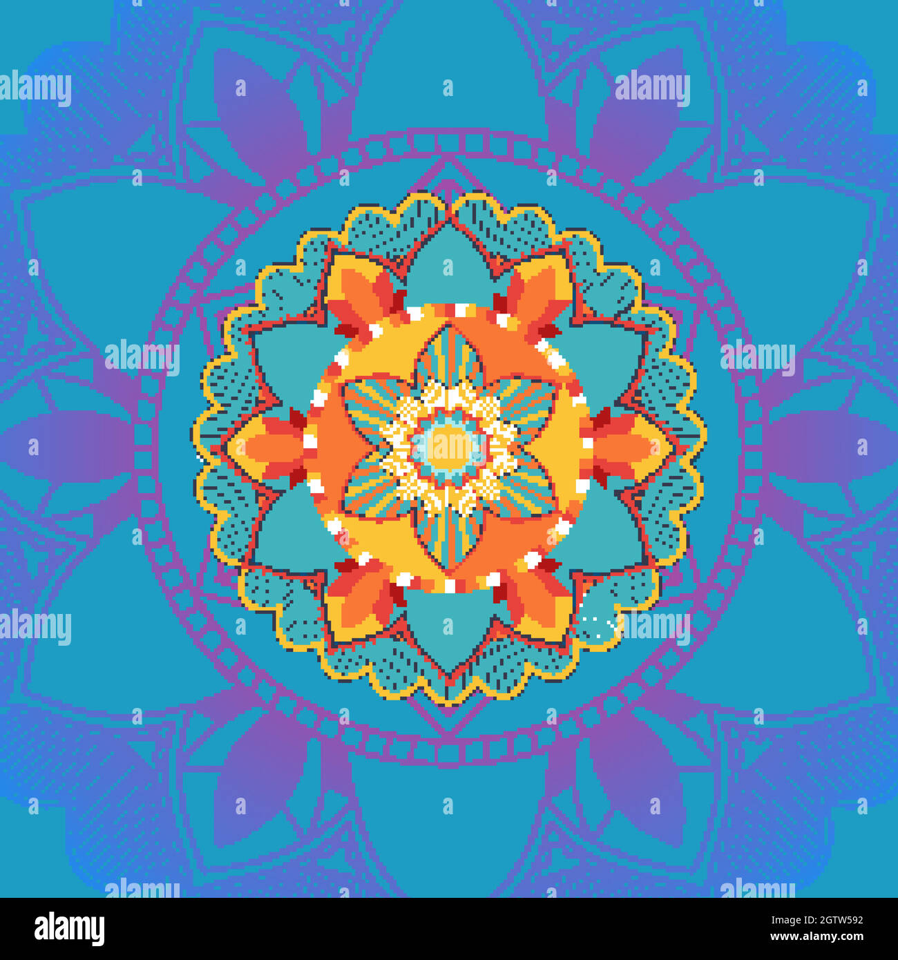 Background design with mandala pattern Stock Vector Image & Art - Alamy