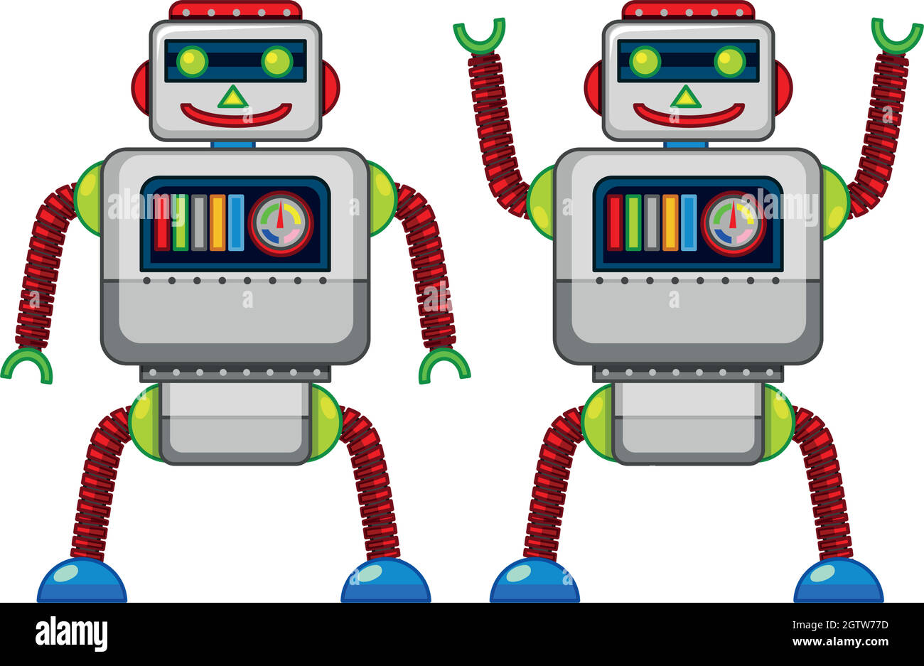 Human like robots Stock Vector Images - Alamy