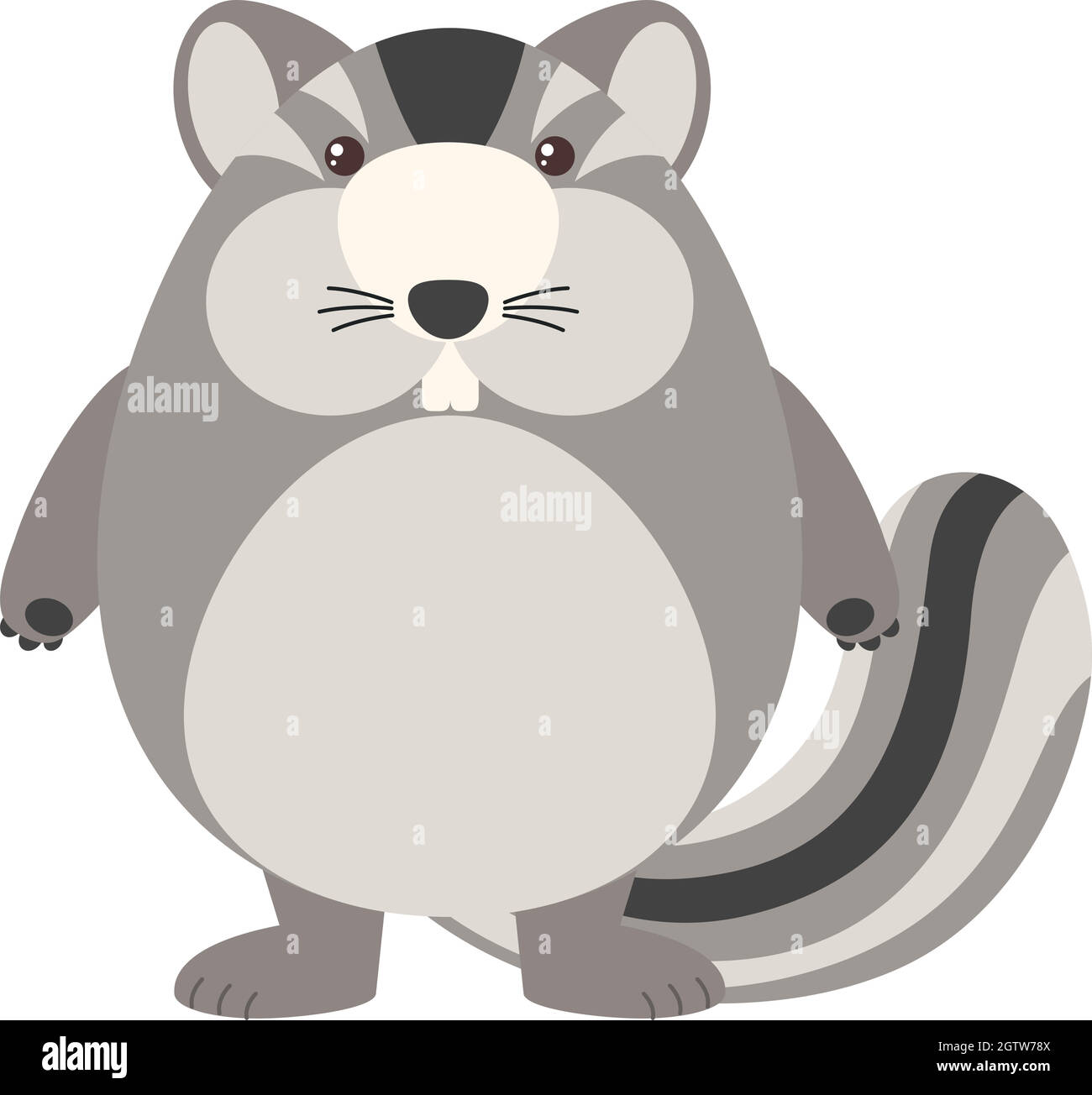 Squirrel chipmunk cartoon character Cut Out Stock Images & Pictures - Alamy