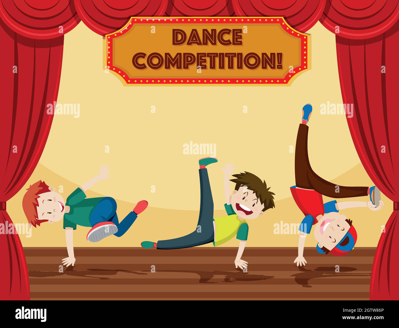 Dance stage theatre Stock Vector Images - Alamy