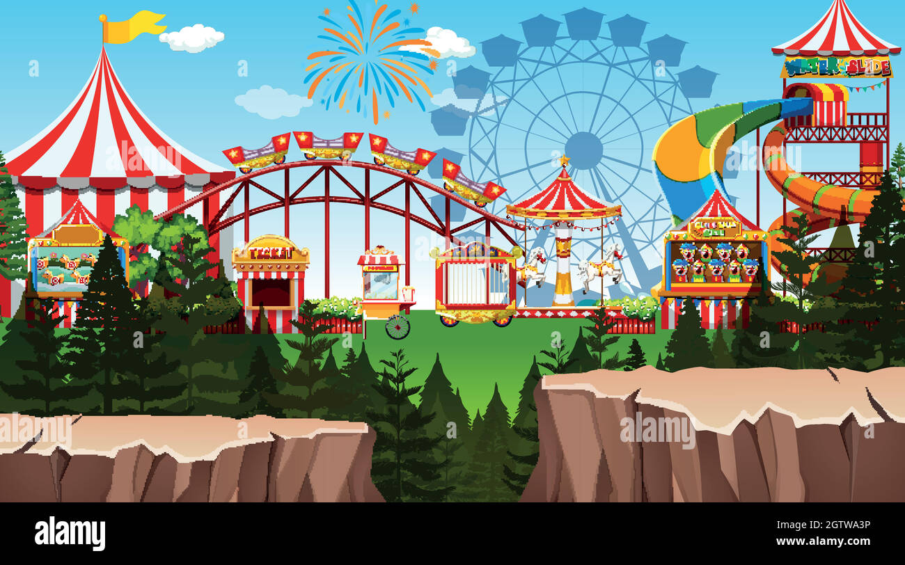 Natural environment scenes landscape Stock Vector Image & Art - Alamy