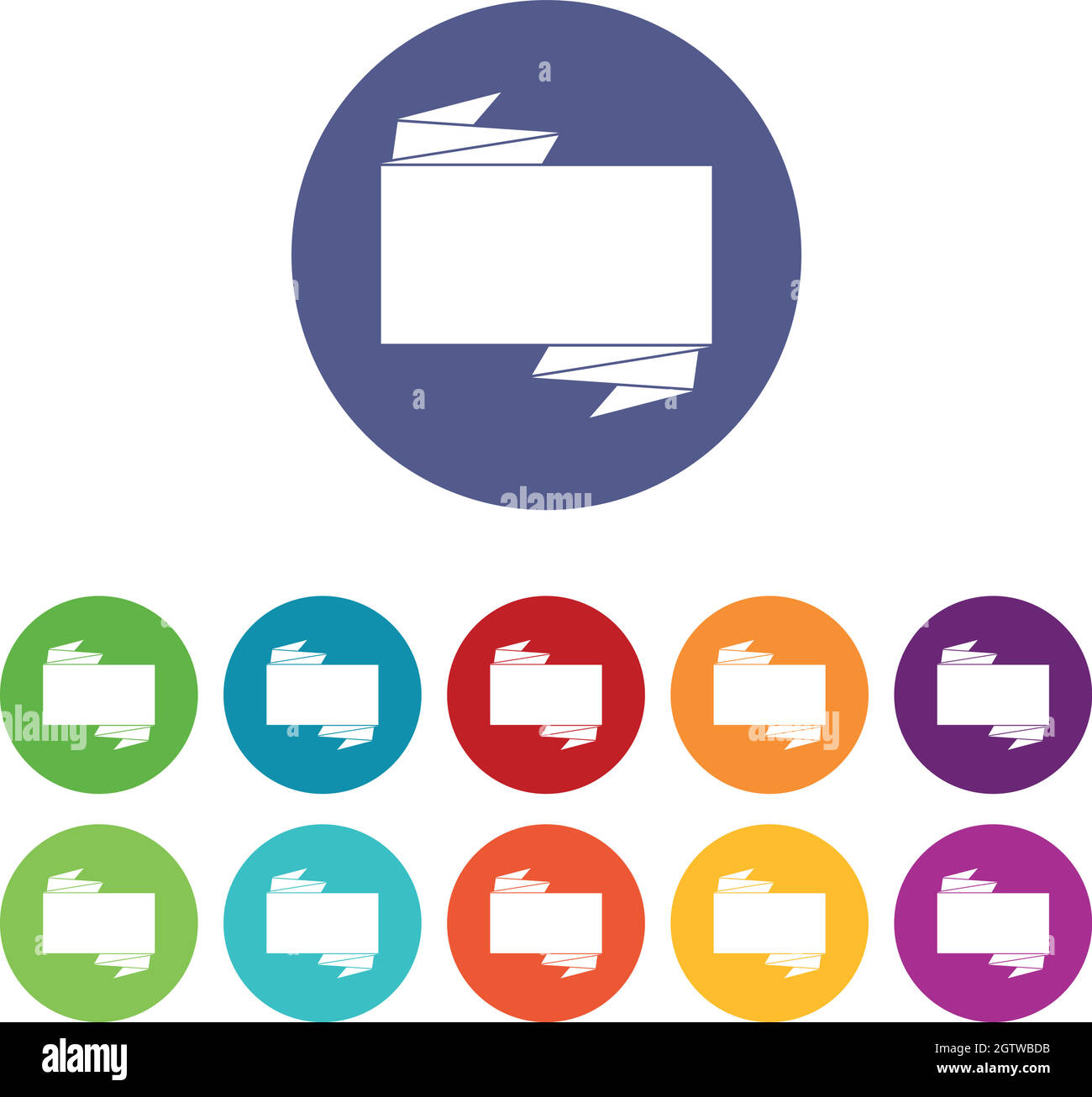 Black banner set icons Stock Vector Image & Art - Alamy