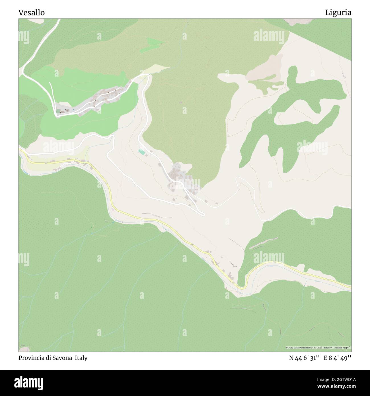 Vesallo, Provincia di Savona, Italy, Liguria, N 44 6' 31'', E 8 4' 49 ...