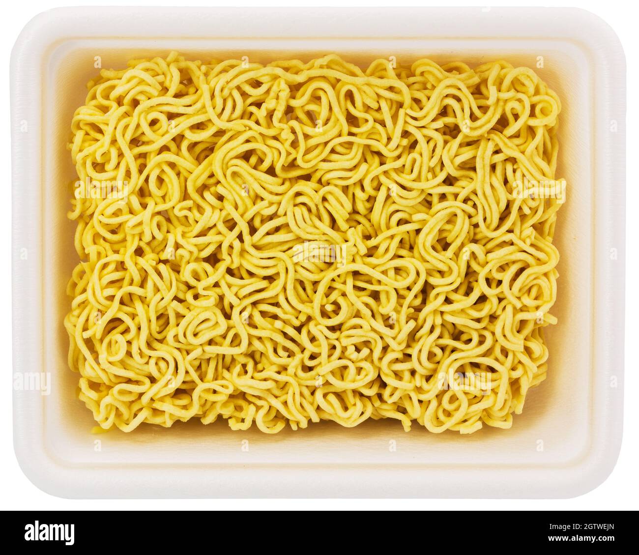 Instant ramen noodle block Cut Out Stock Images & Pictures - Alamy