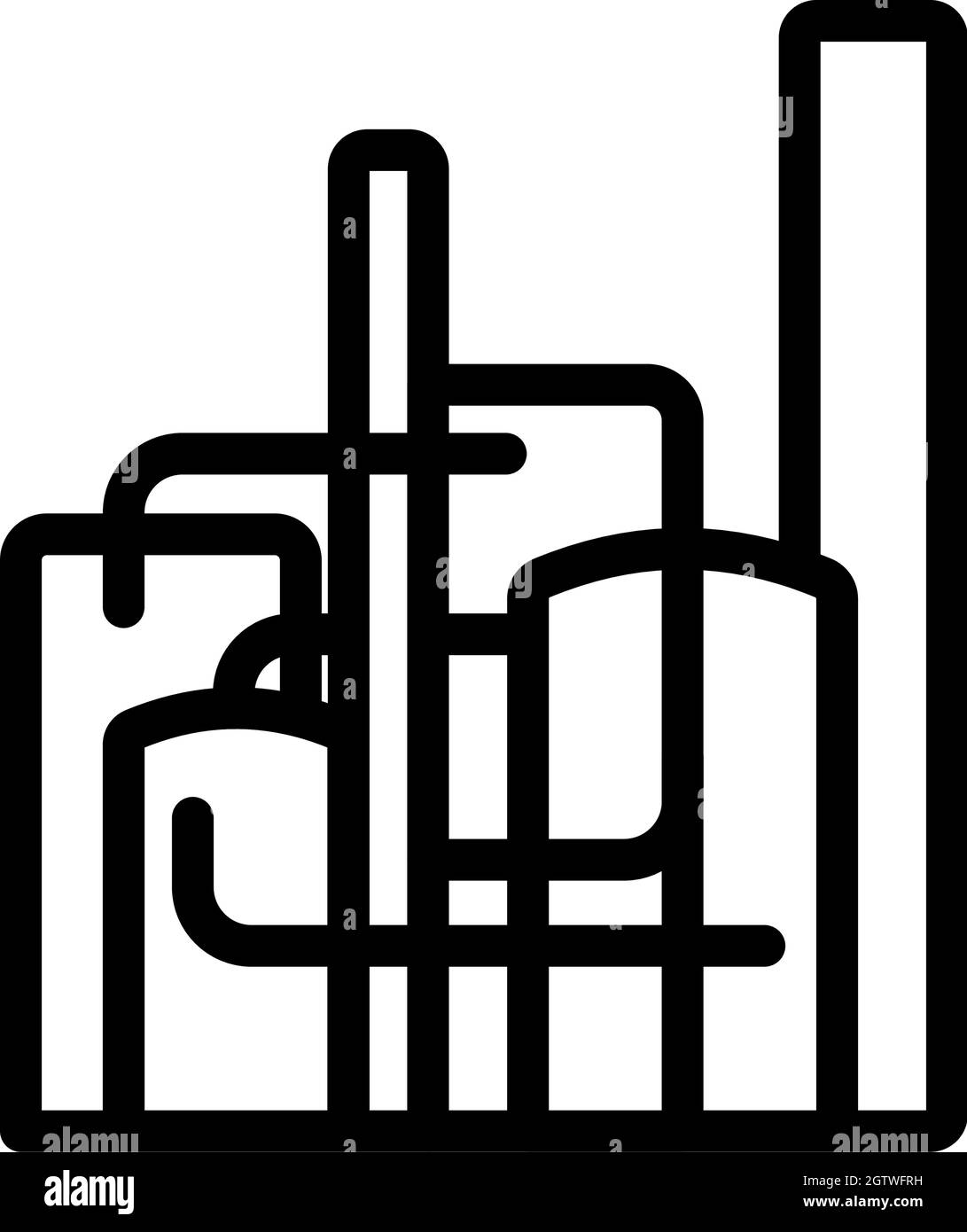 Chemical Plant Icon Stock Vector Image & Art - Alamy