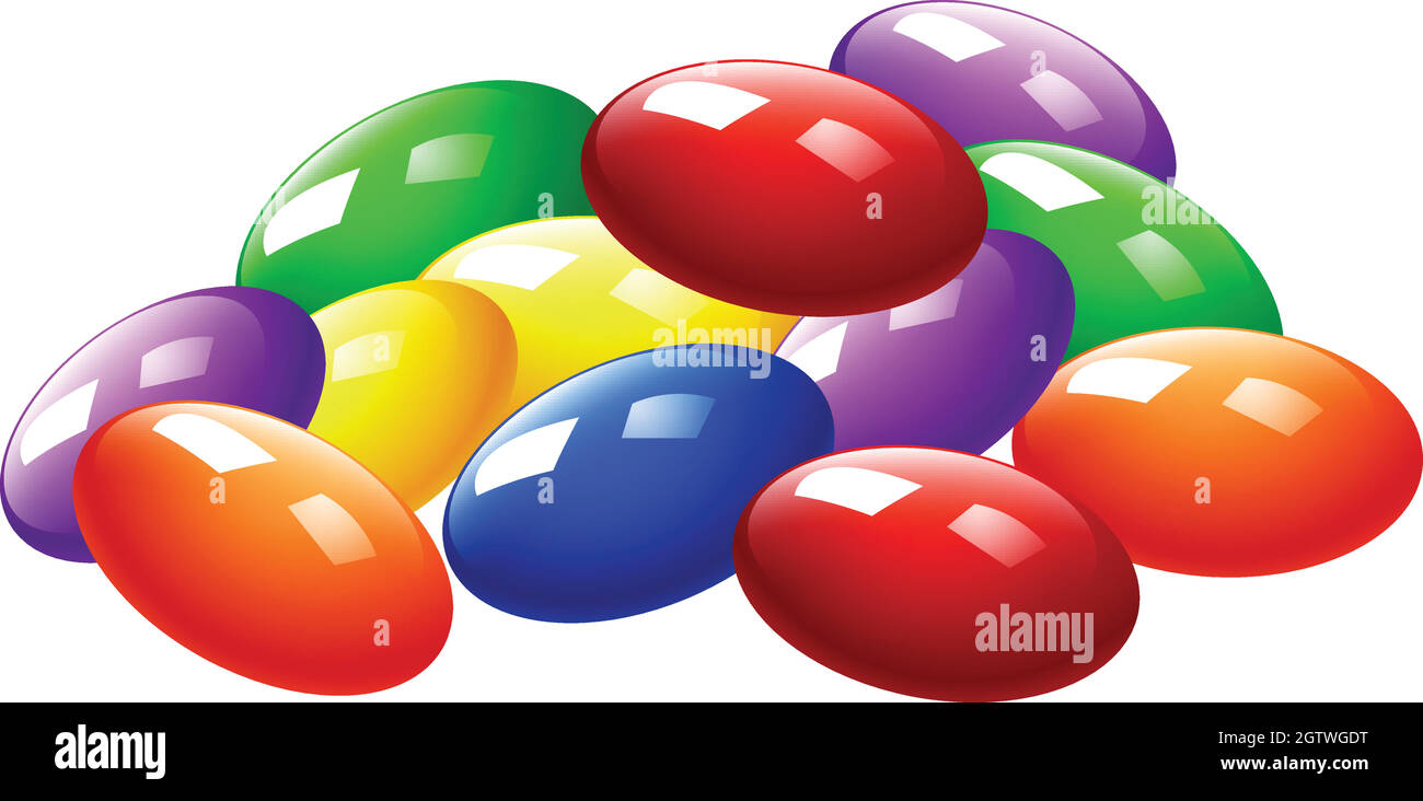 Pile of colorful candy Stock Vector Image & Art - Alamy