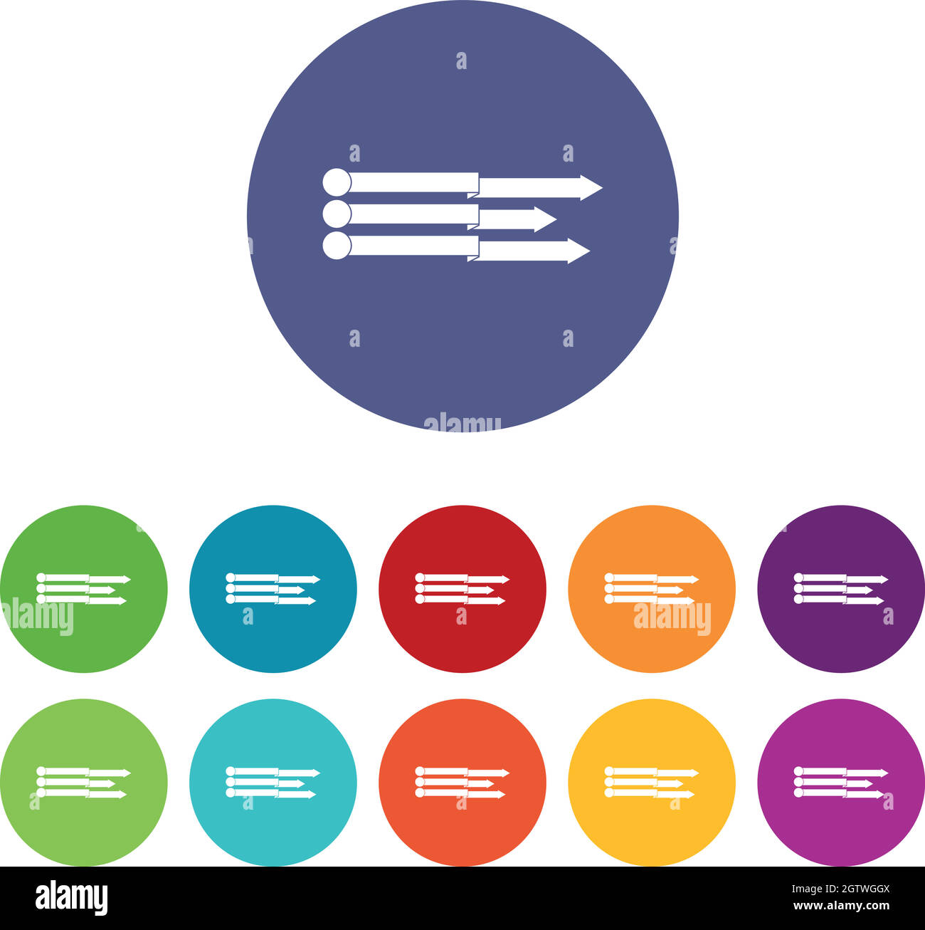 Infographic arrows set icons Stock Vector Image & Art - Alamy