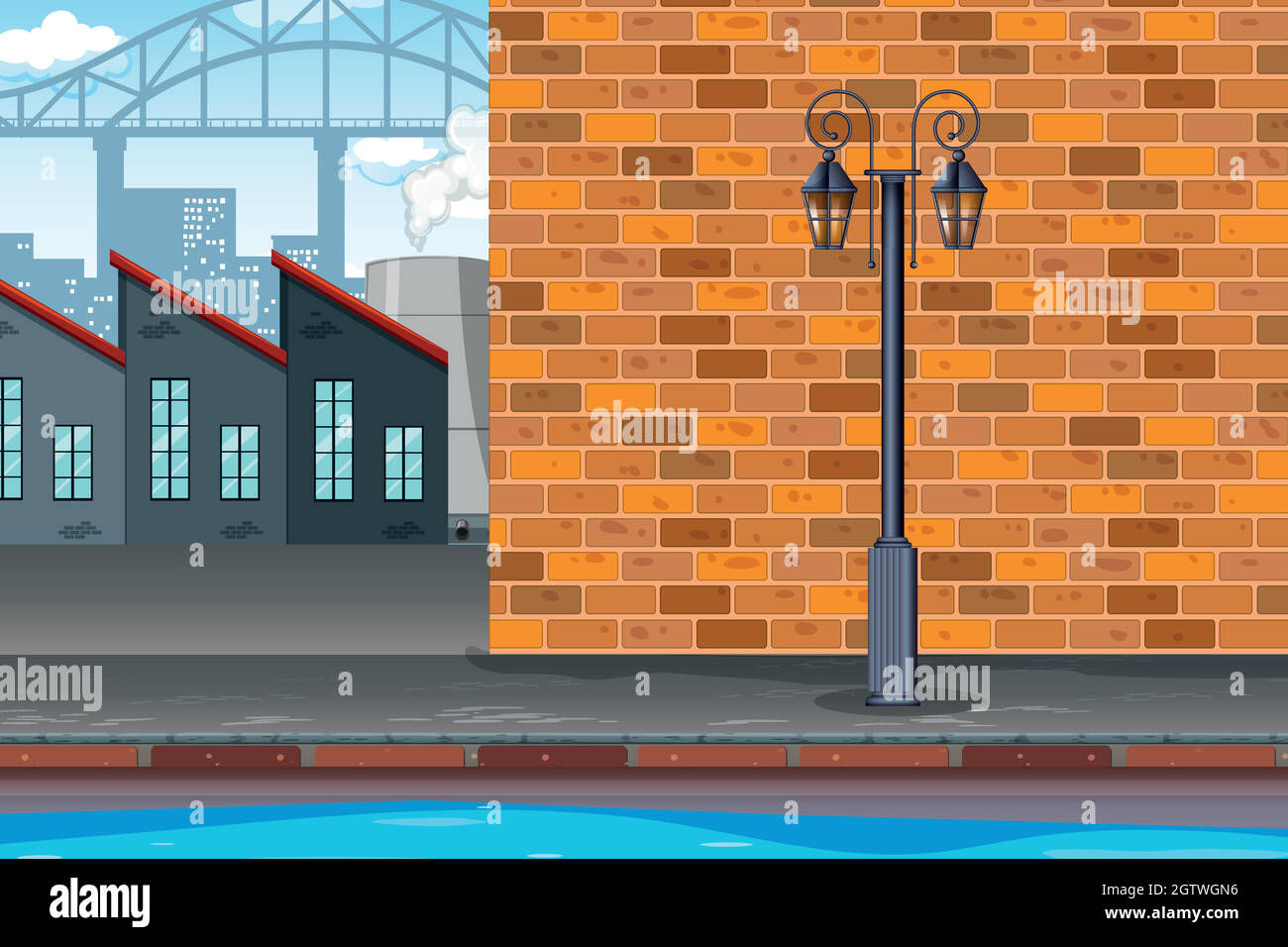 Modern Town View Stock Vector Images - Alamy