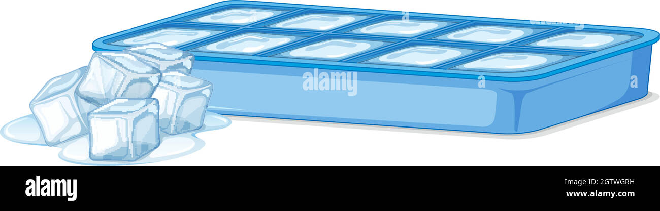 Tray ice cubes Stock Vector Images - Alamy