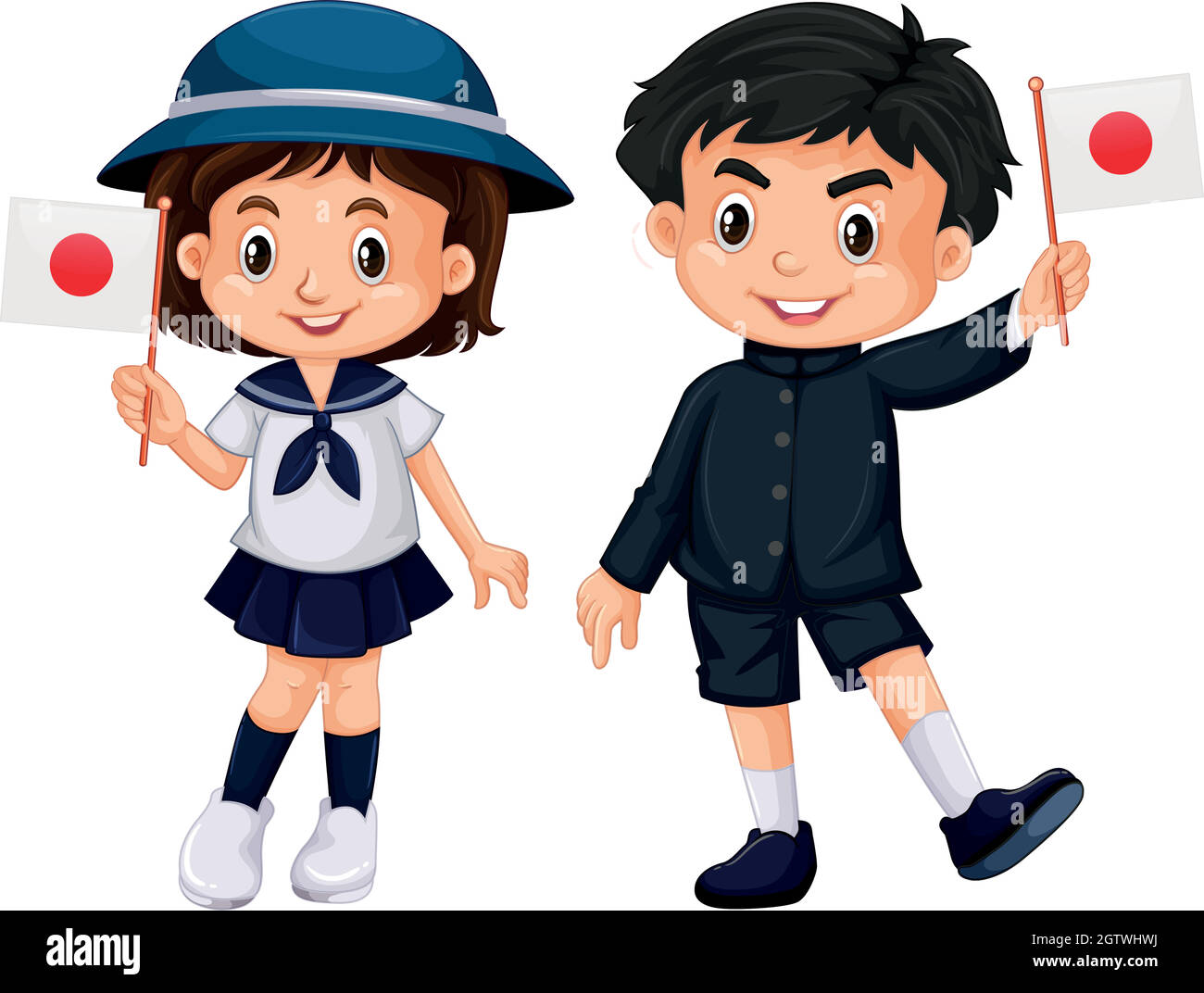 Japan flag clipart hi-res stock photography and images - Alamy