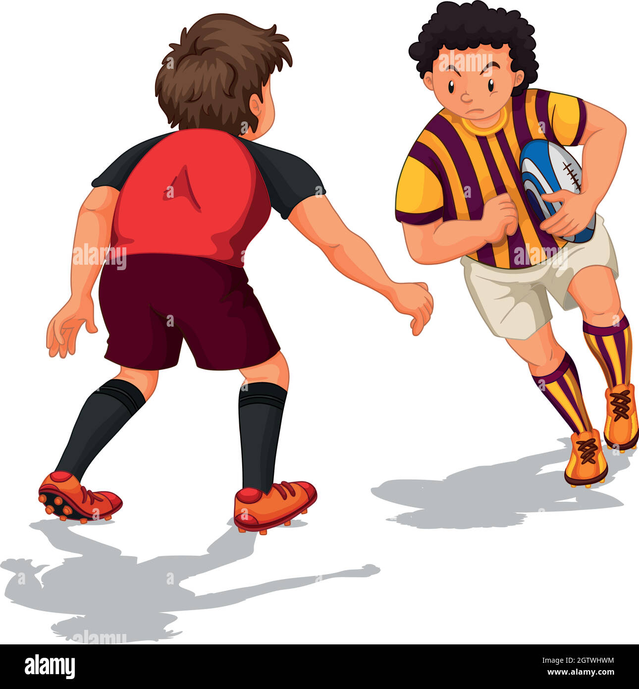 Athlete playing rugby on Stock Vector Images - Alamy