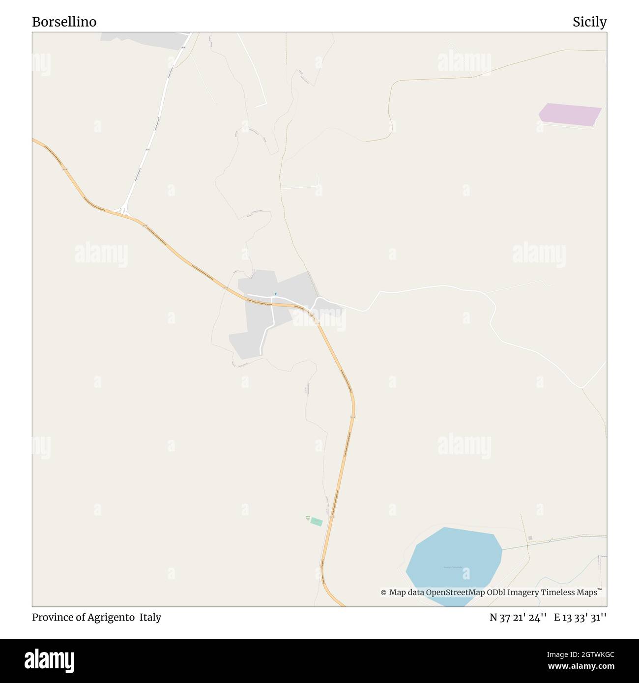 Agrigento map hi-res stock photography and images - Alamy