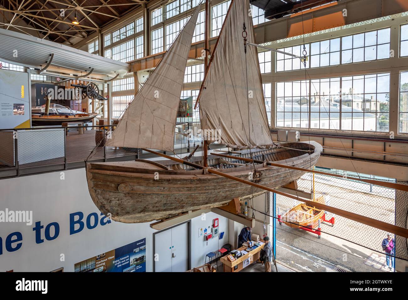 Whaler Astute - rare rowing boat on display at the Portsmouth Historic ...