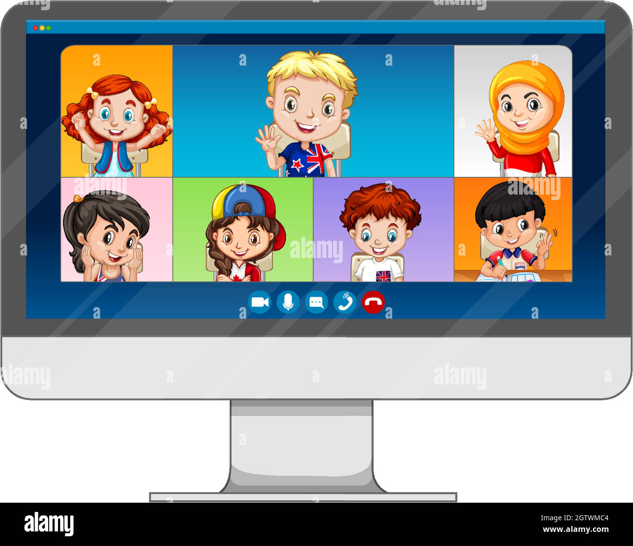 Computer Chat Clipart