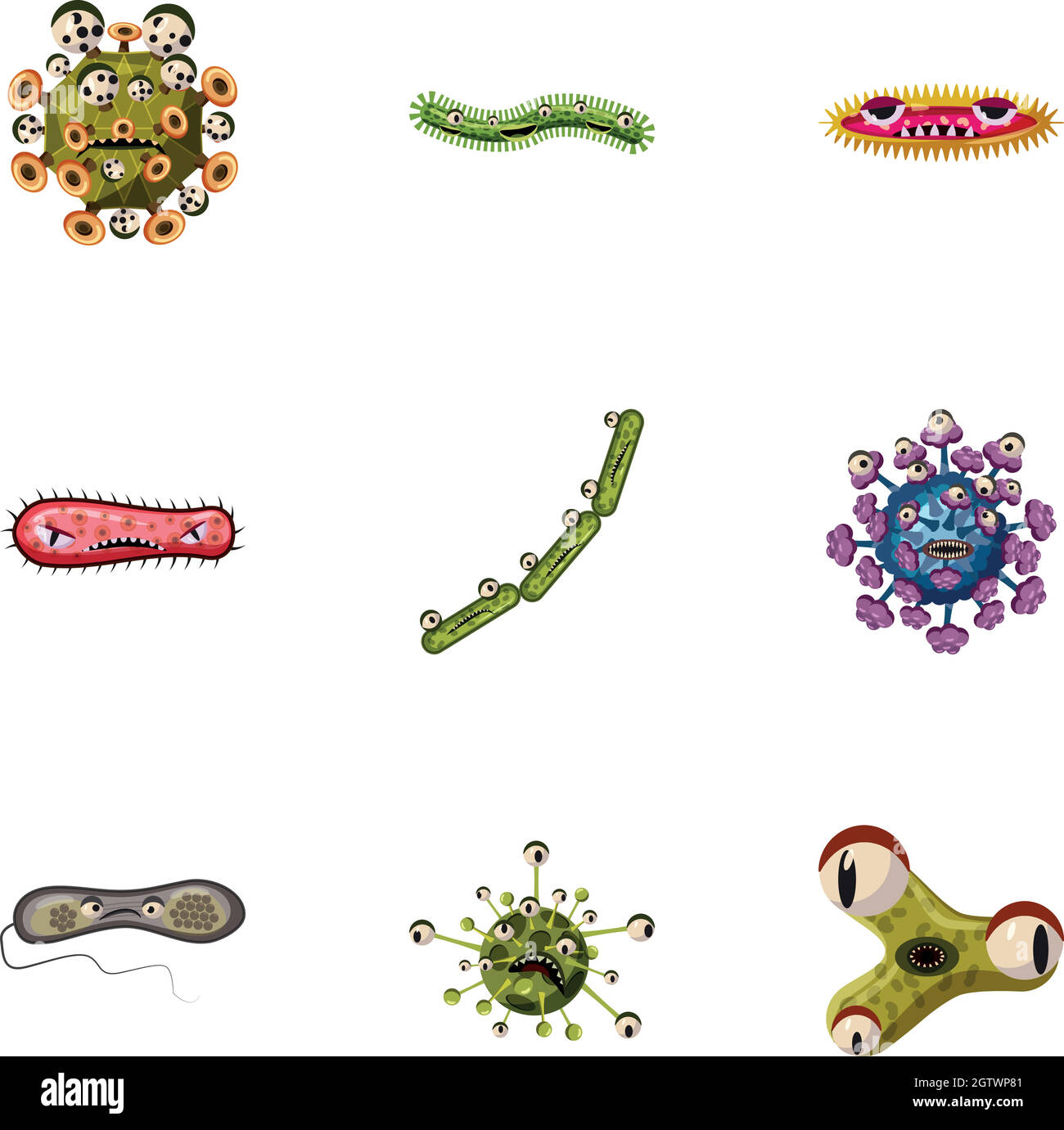 Collection set cartoon object Stock Vector Images - Alamy