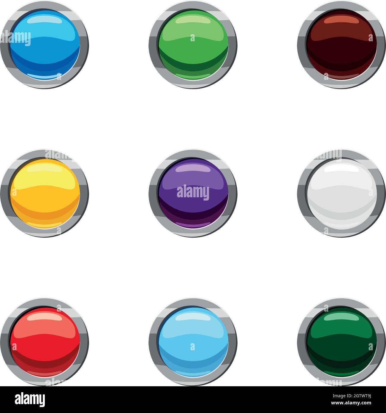 Bright website interface icons Stock Vector Images - Alamy