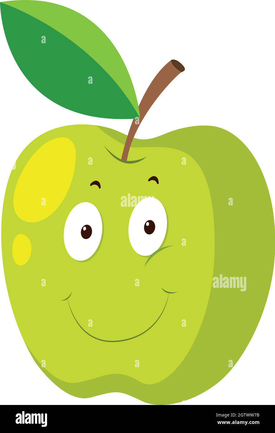Happy face food Stock Vector Images - Alamy