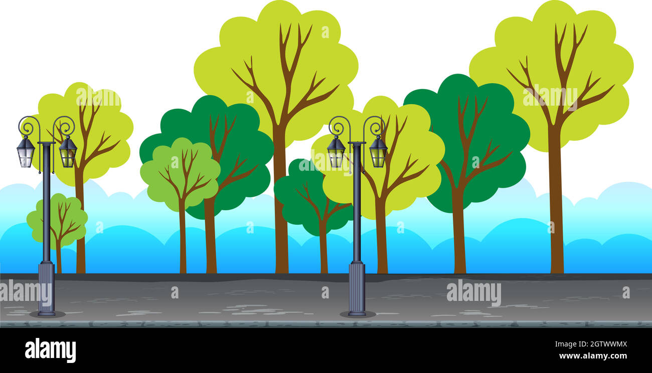 Street light lamp posts Stock Vector Images - Alamy