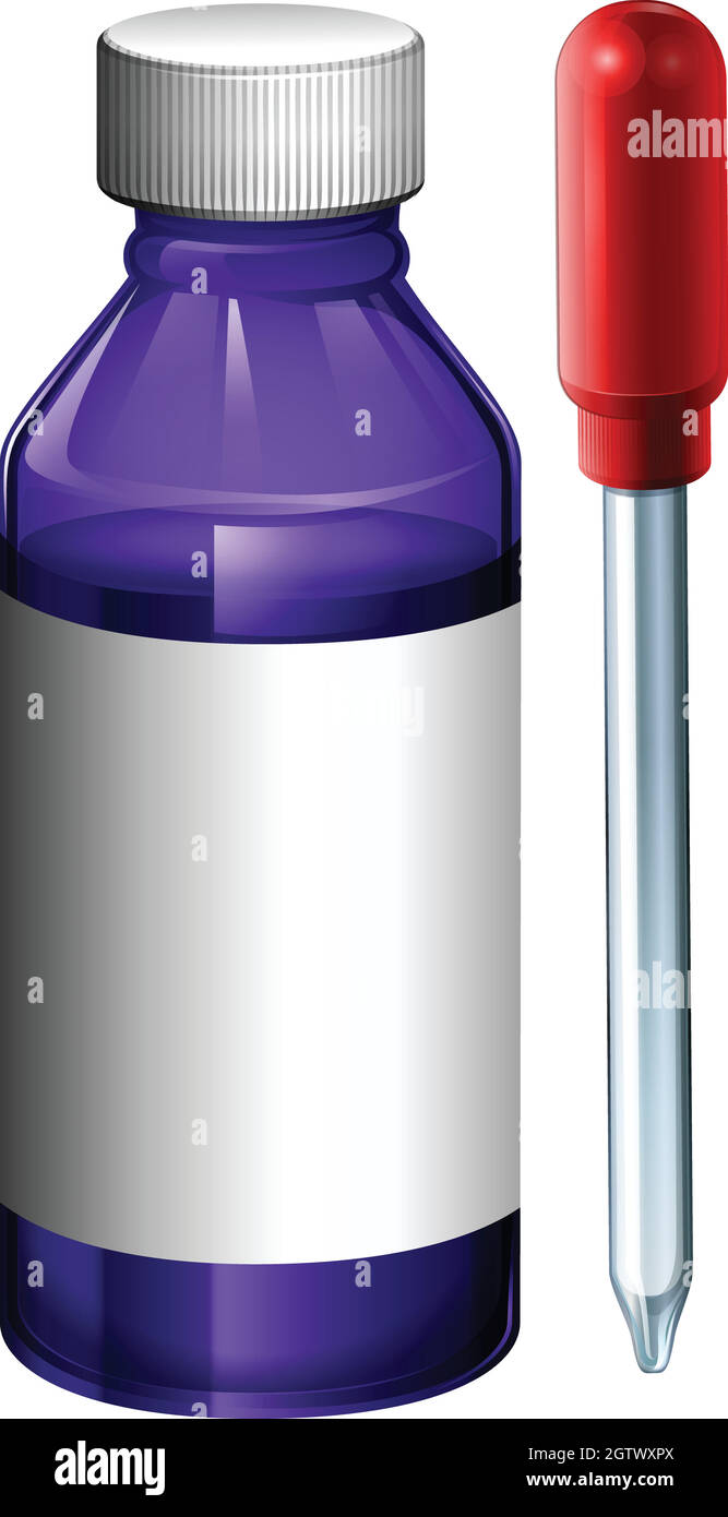 Bottle and dropper illustration hi-res stock photography and images - Alamy