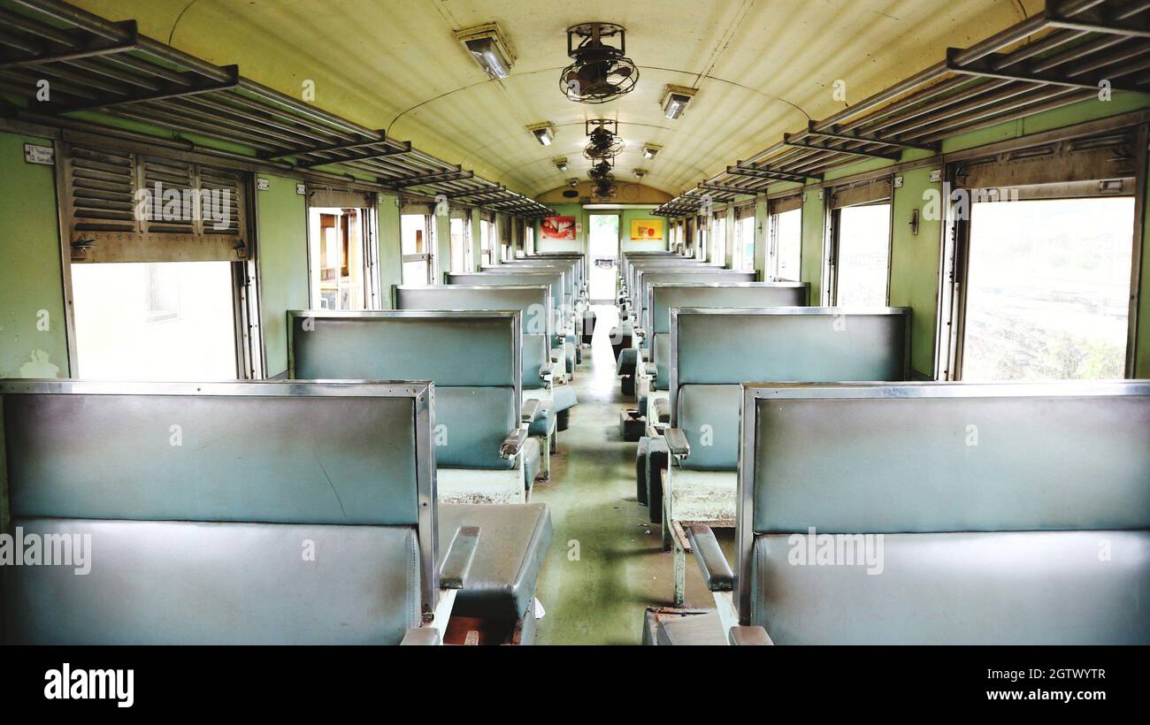 Interior Of Train Stock Photo - Alamy