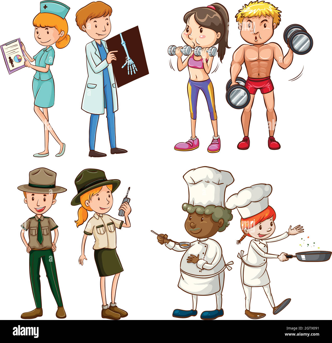 People doing different jobs Stock Vector Image & Art - Alamy