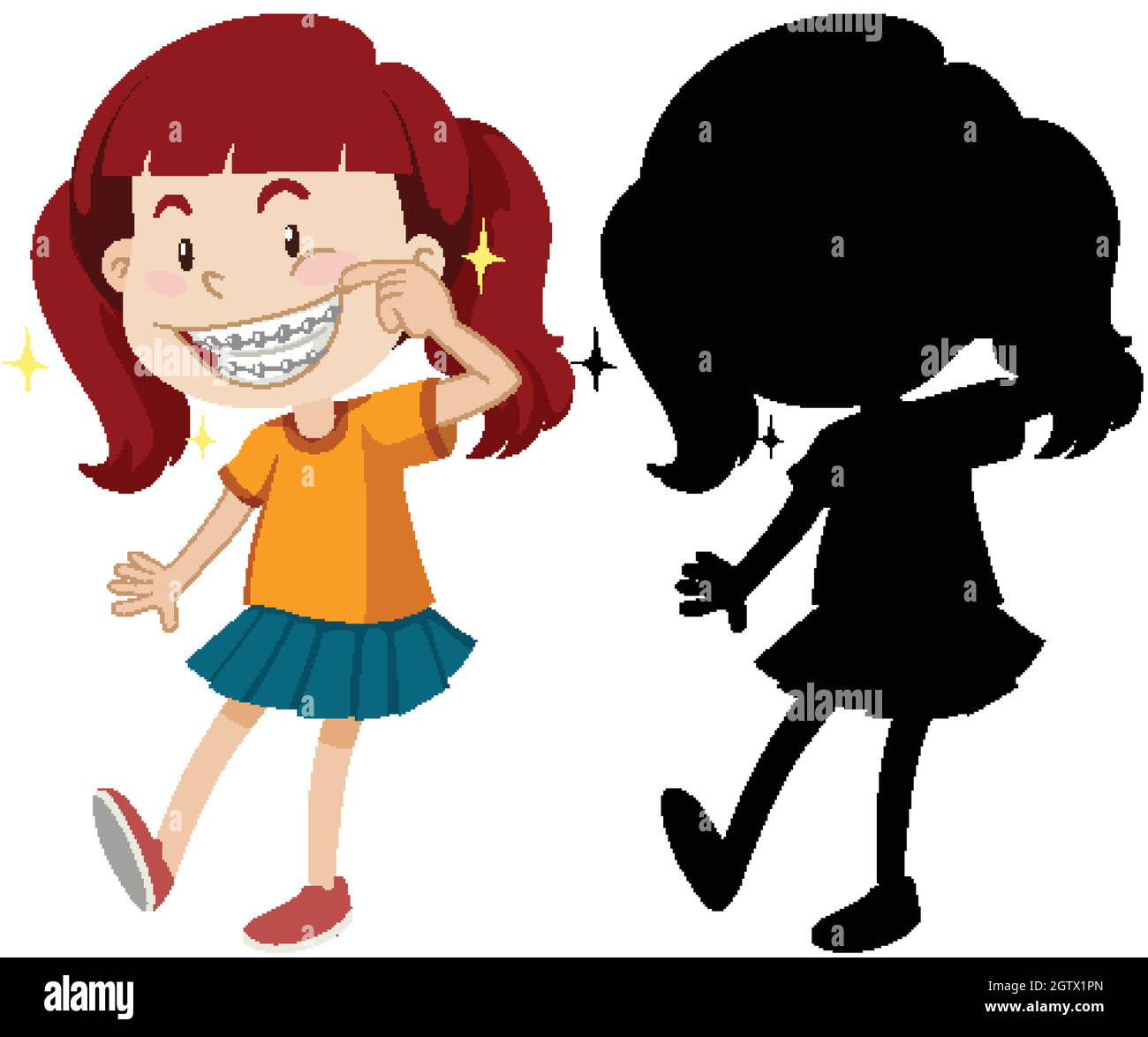 Braces cartoon hi-res stock photography and images - Alamy