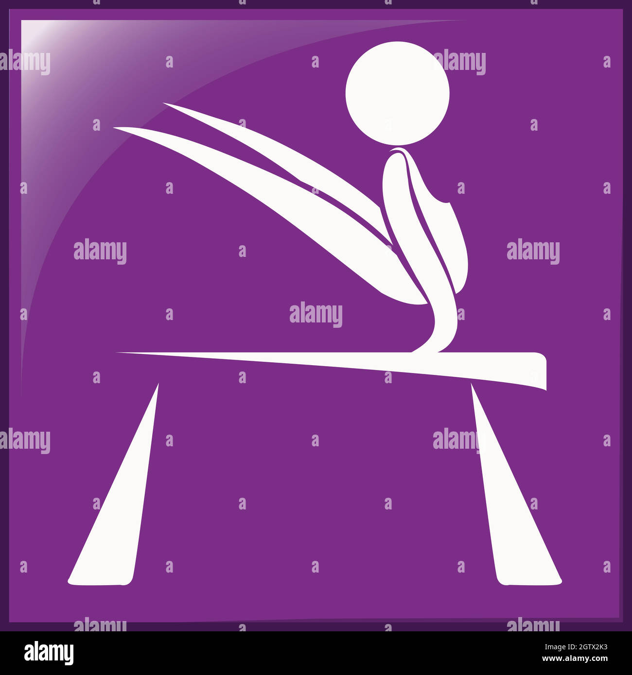 Balance beam icon Stock Vector Images - Alamy