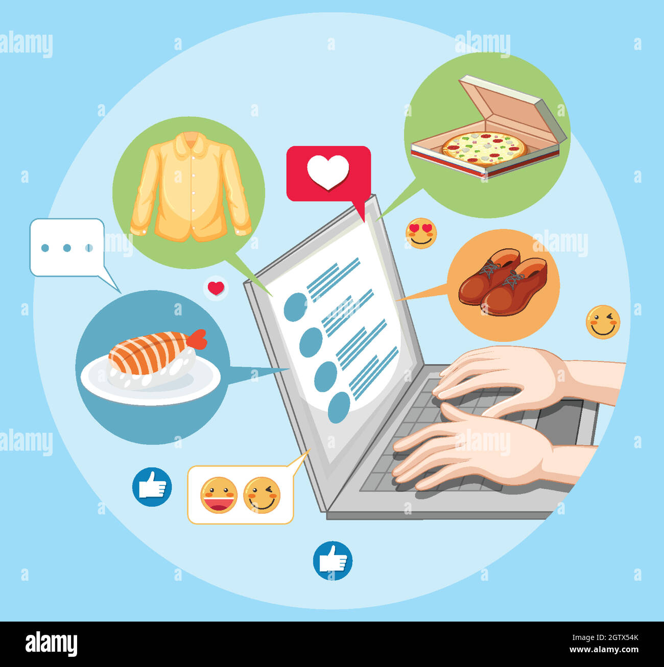 Text message using emoji Stock Vector Images - Alamy