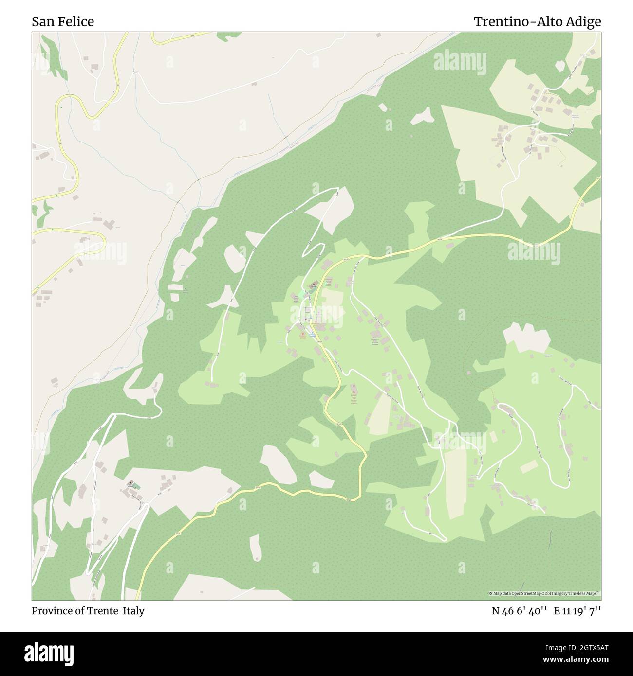 San Felice, Province of Trente, Italy, Trentino-Alto Adige, N 46 6' 40 ...