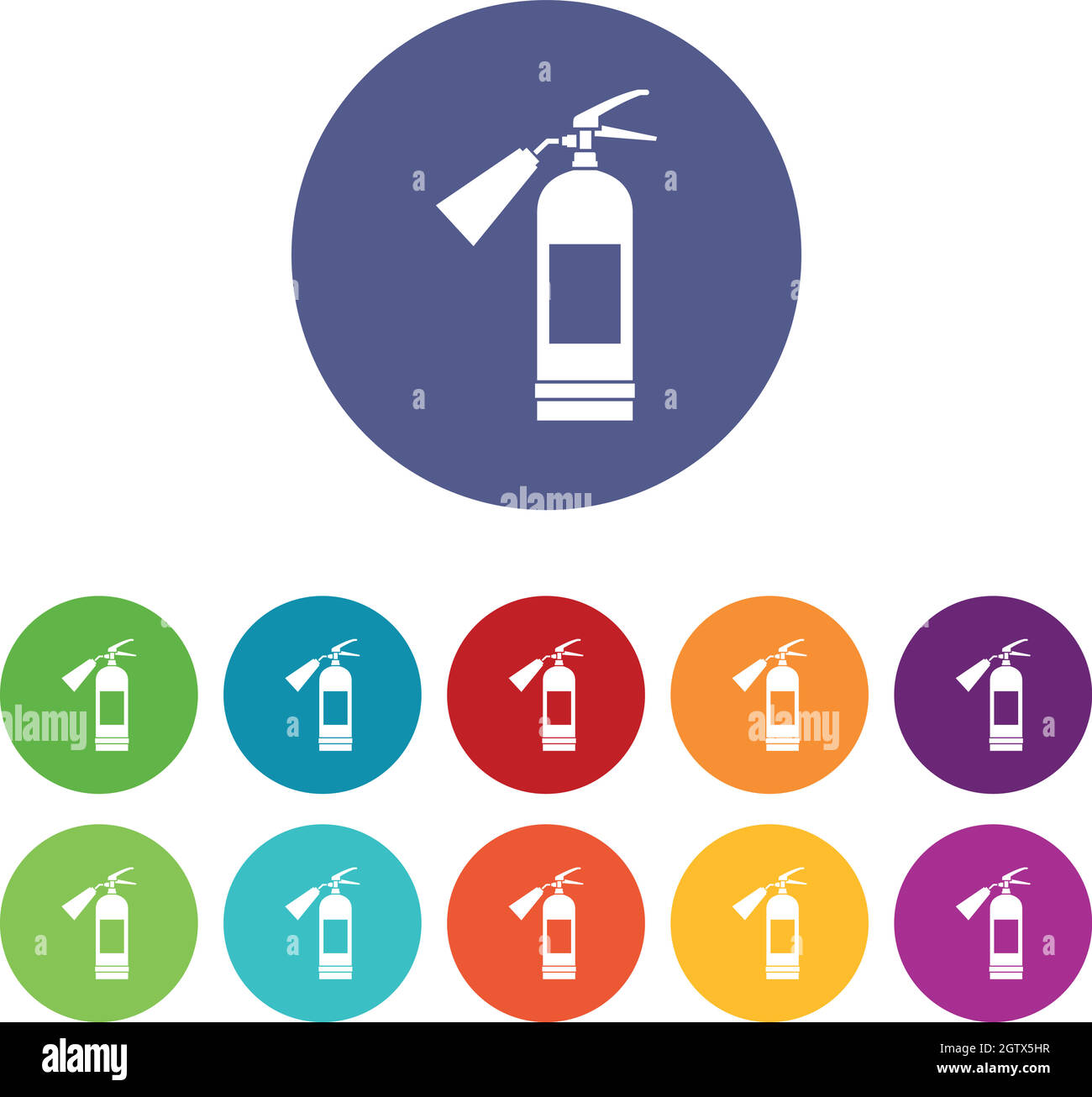 Fire extinguisher set icons Stock Vector Image & Art - Alamy