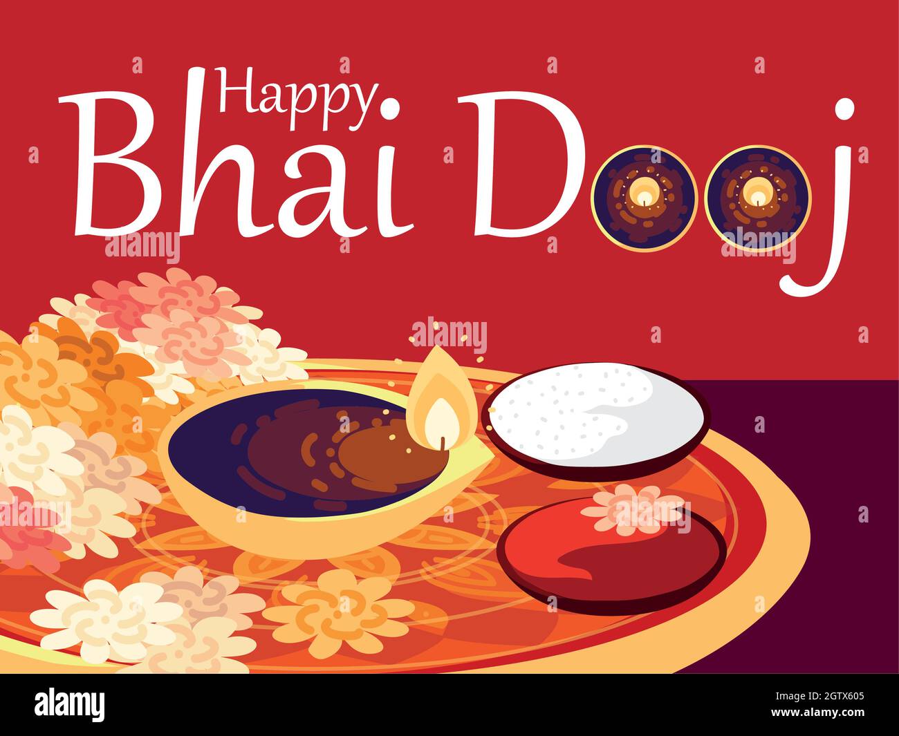 hindu happy bhai dooj Stock Vector Image & Art - Alamy
