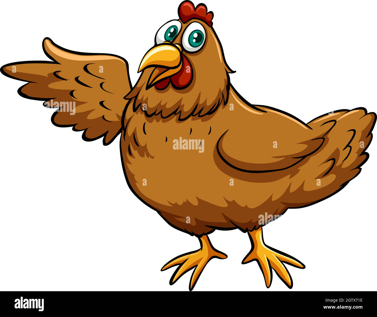 Chicken laying egg Stock Vector Images - Alamy