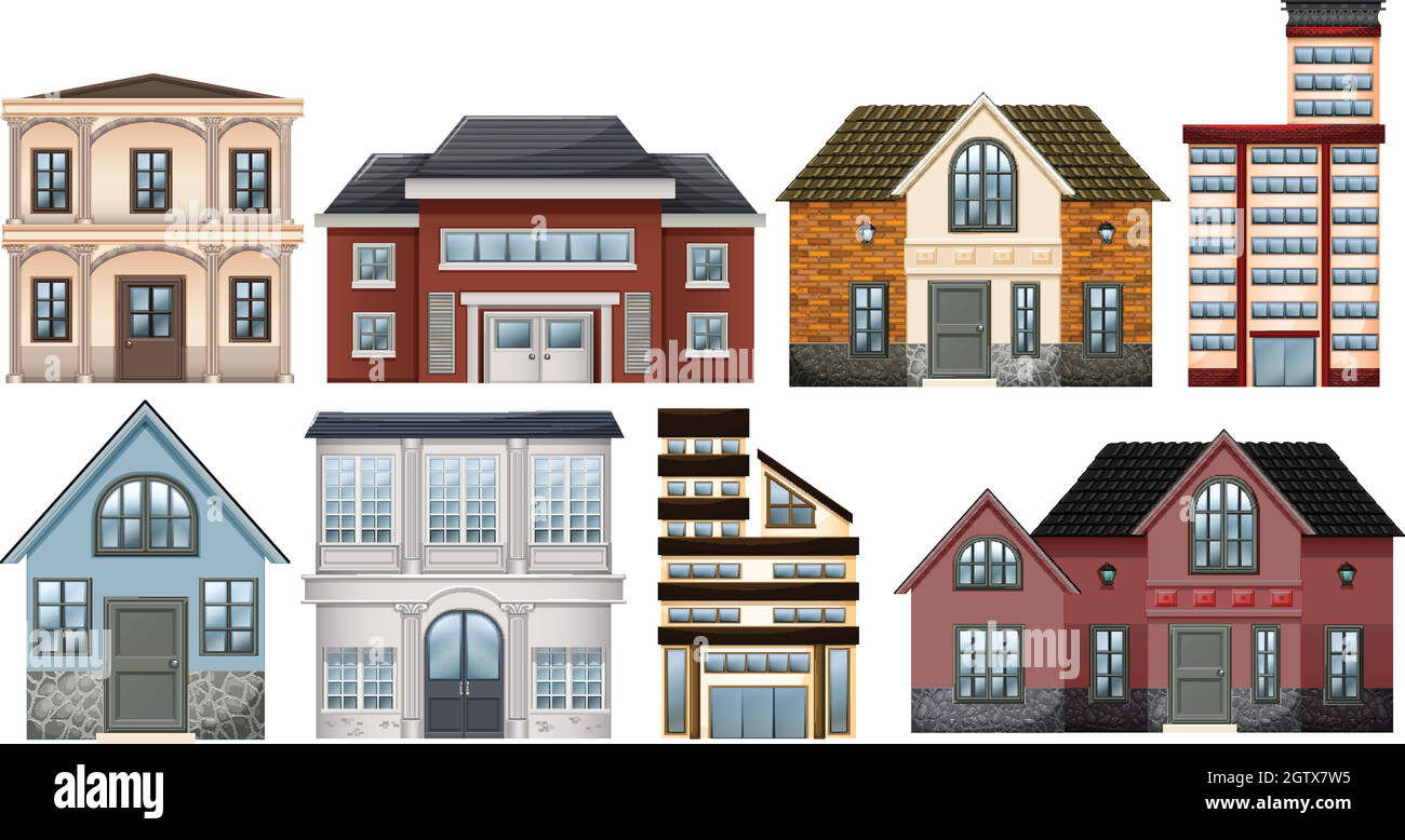 Different designs of buildings Stock Vector Image & Art - Alamy