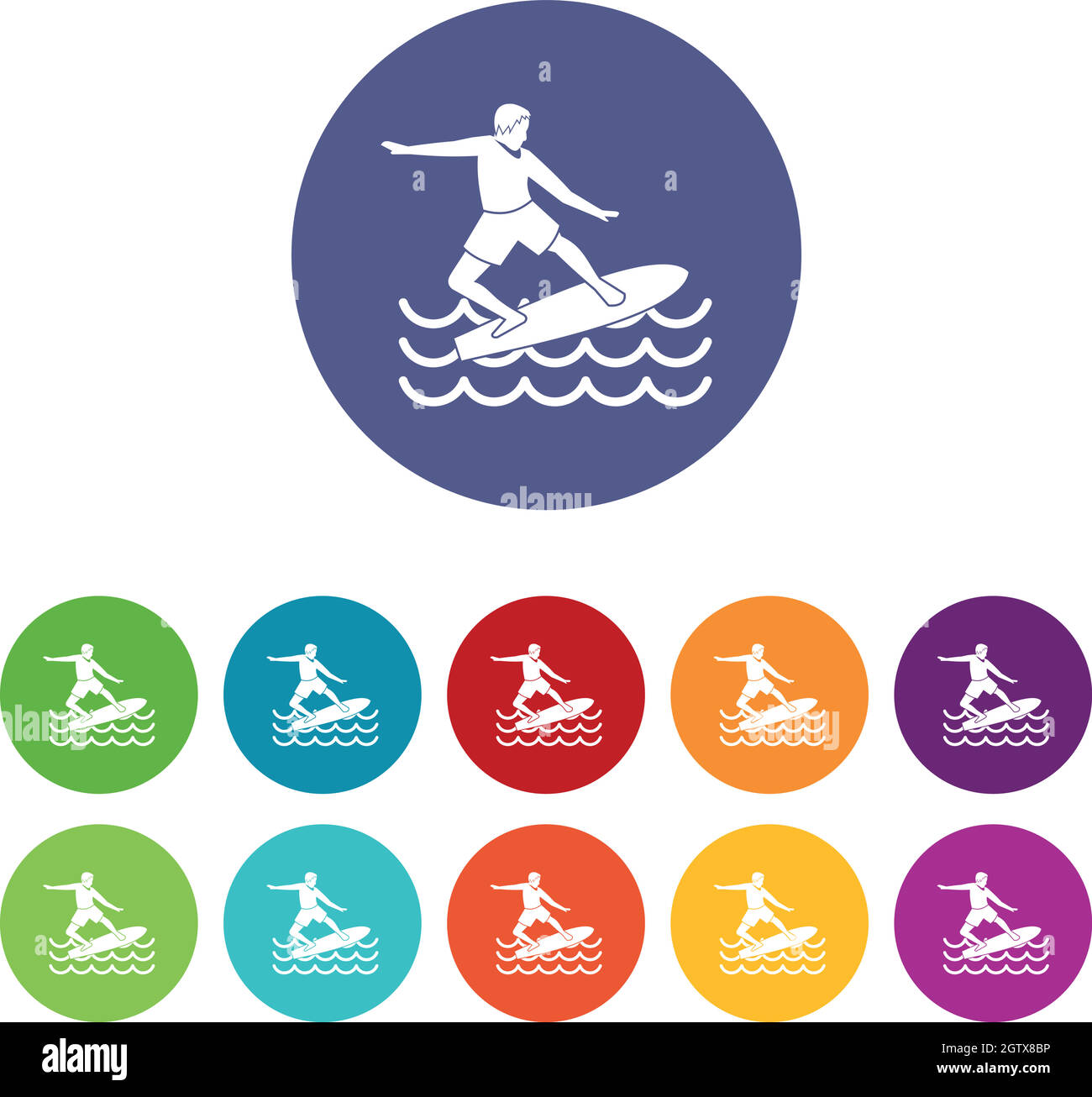 White water surfer Stock Vector Images - Alamy