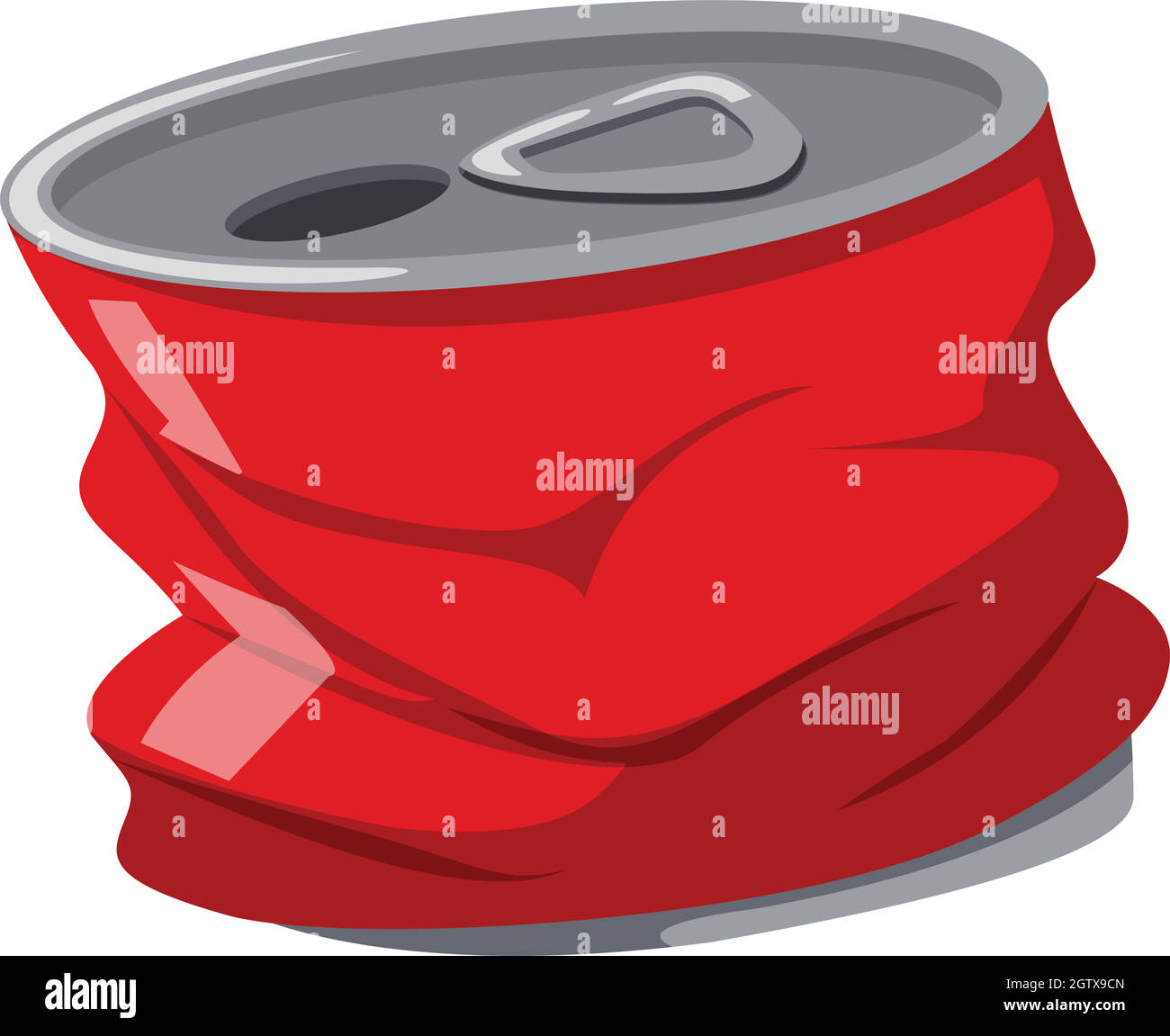 Used red can on white background Stock Vector Image & Art - Alamy