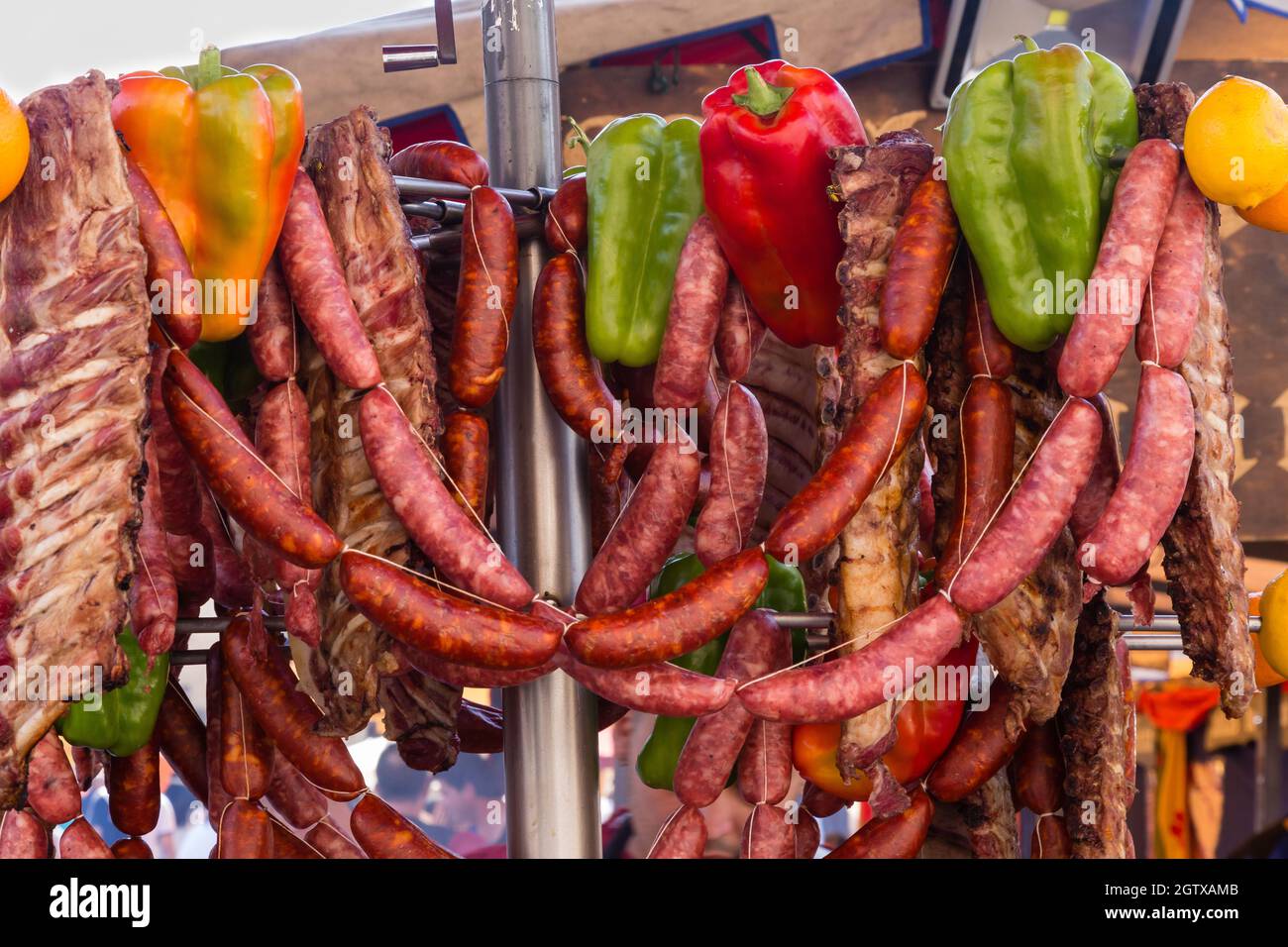 Beef barbeque market with people hi-res stock photography and images ...