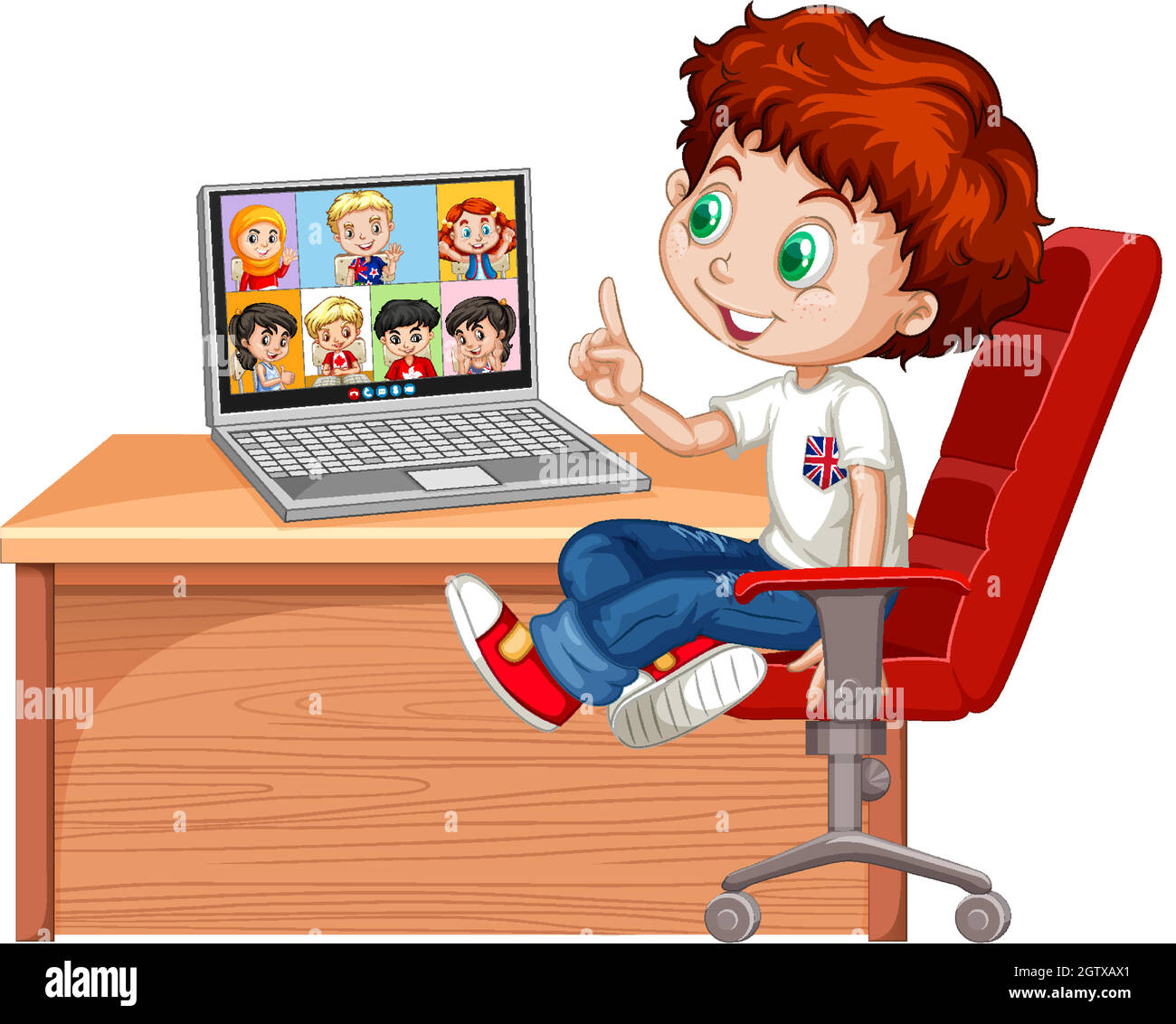 Conversation friends happy smile Stock Vector Images - Alamy