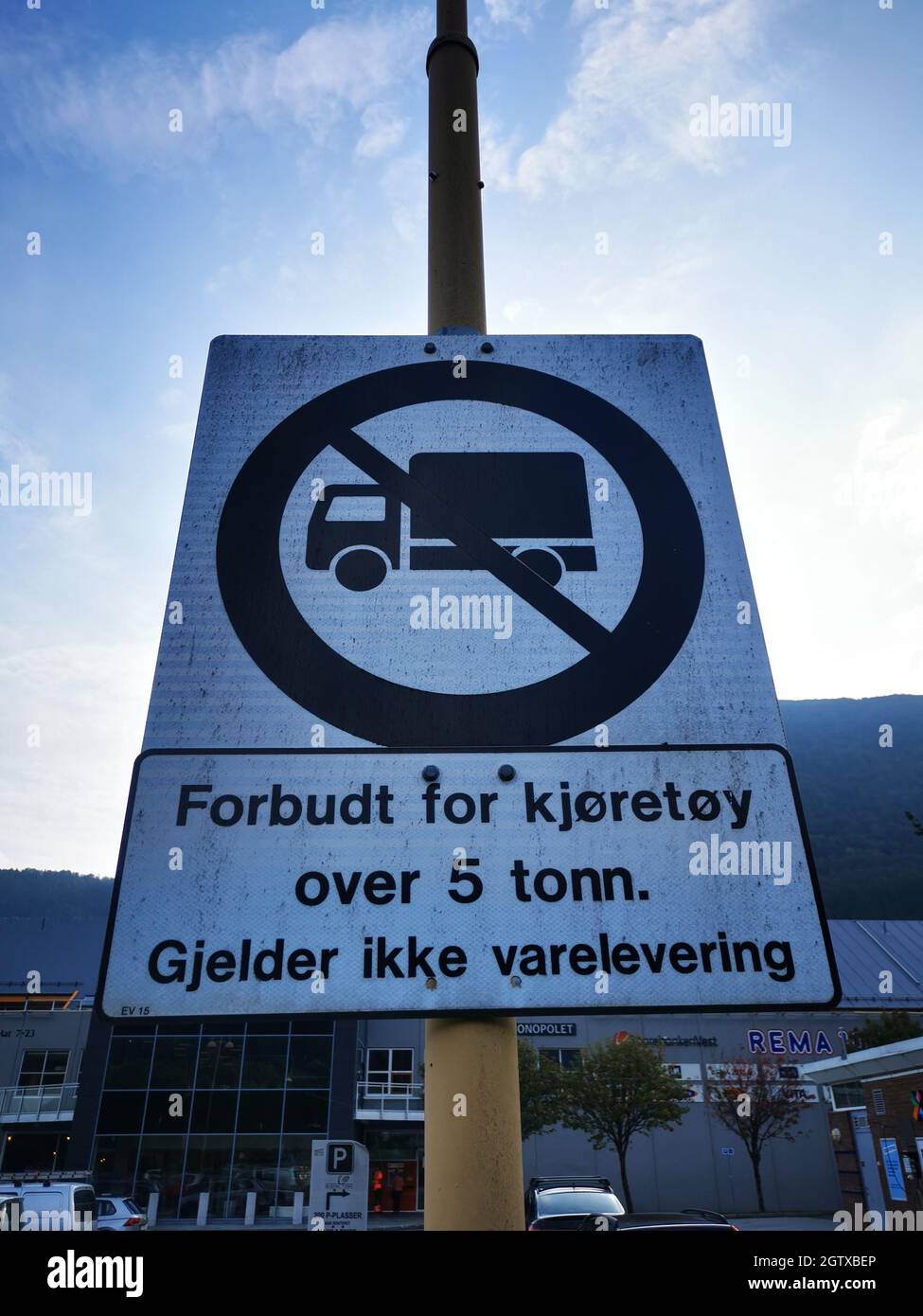 ARNA, NORWAY - Sep 09, 2021: A closeup shot of a prohibition sign with ...