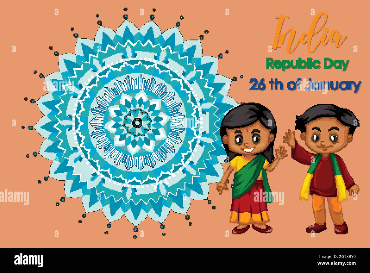 Public holiday poster design with happy kids Stock Vector Image & Art ...