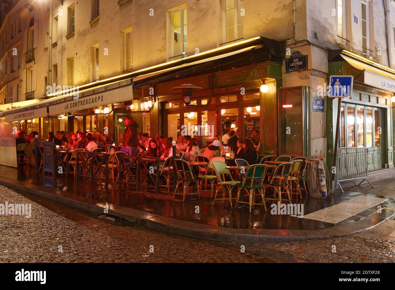 The French traditional restaurant La Contrescarpe located in Latin ...