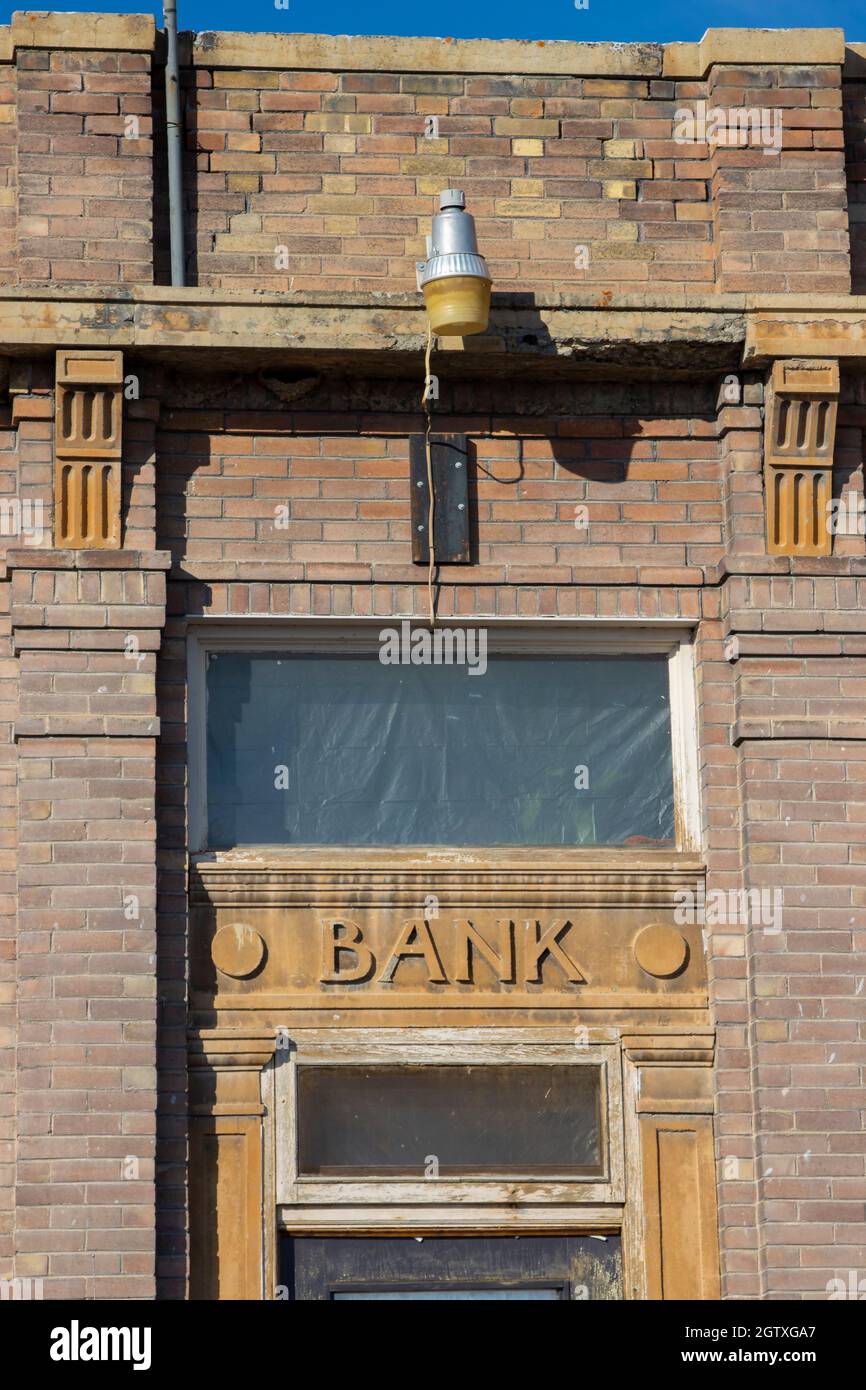 Historic bank building in Lima, Montana Stock Photo - Alamy