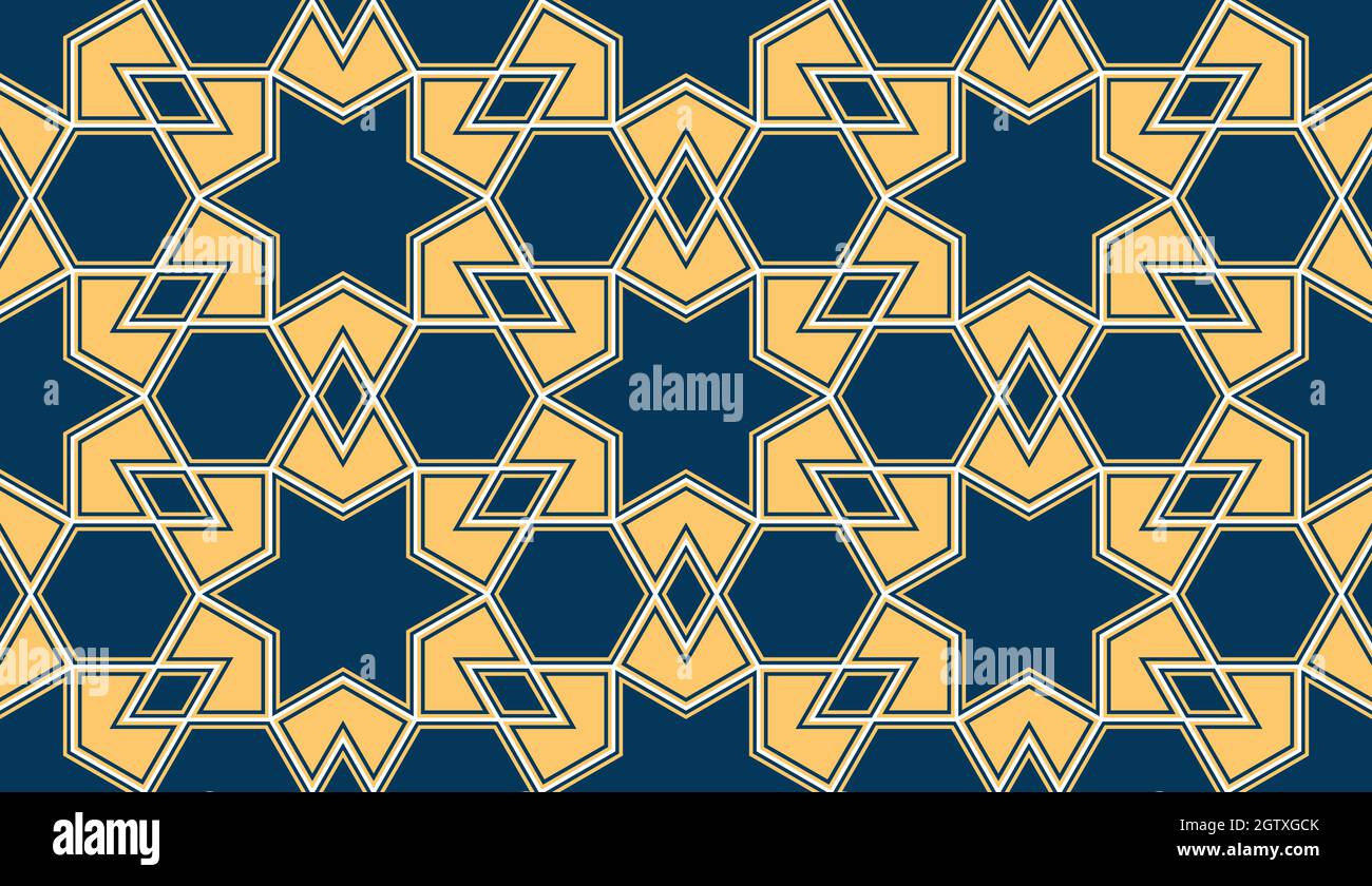 Persian geometric Islamic pattern of Ramadan cards Stock Vector Image ...